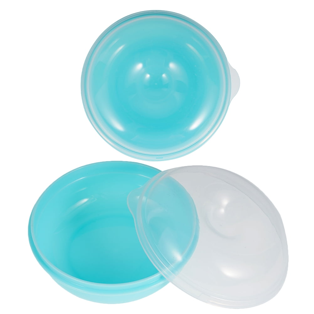 FRCOLOR SkyBlue Bagel Storage Container for Keeping Bread Fresh Made of ...