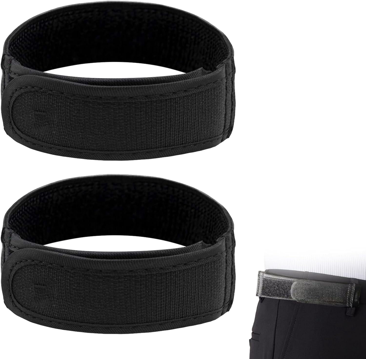 2 Pcs No Buckle Belts for Men Bro Velcro Nylon Material No Buckle Belt ...