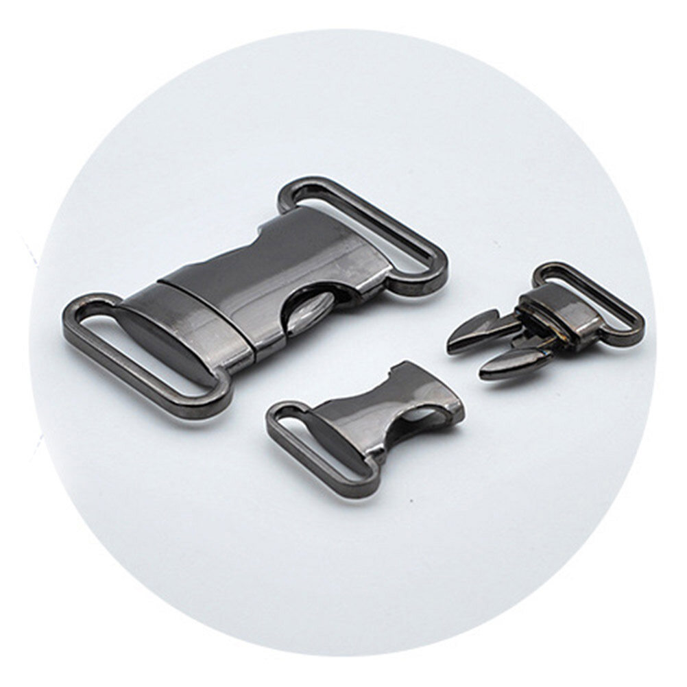 2 Pcs Buckle Webbing Belt Buckle Adjustable Buckles Repair Buckle Side ...