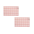 2 Pcs Buffalo Plaid Outdoor Rug, Checkered Front Porch Mat Machine ...