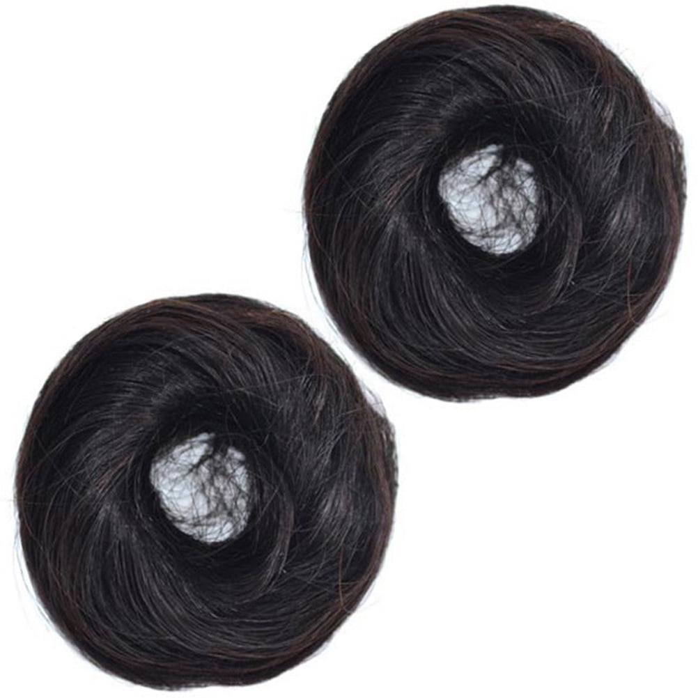 2 Pcs Bun Maker Bun Wig Hair Bun Hairpiece Scrunchies Child 10X10CM ...