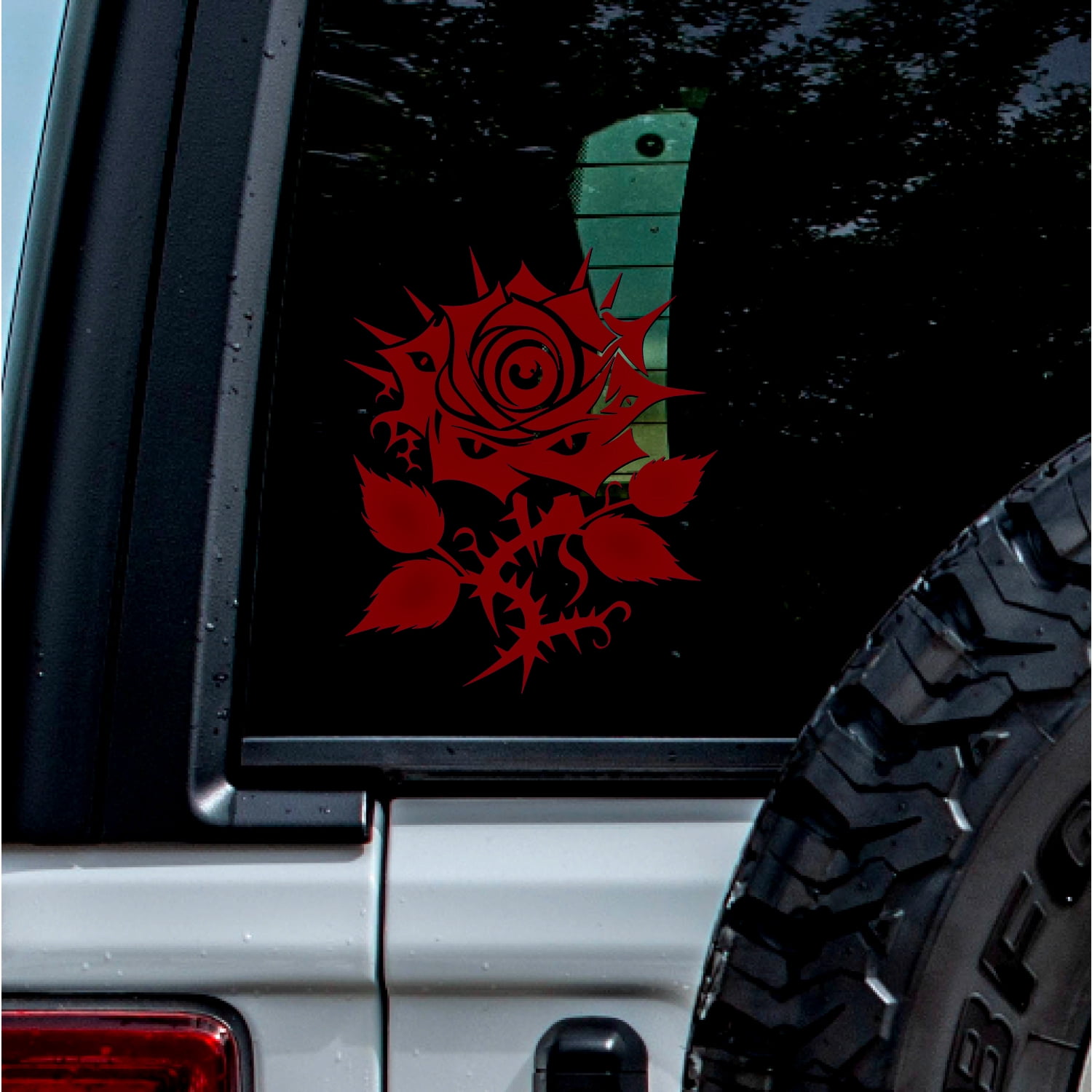 (2 Pcs, Burgundy, 11'' X 13.2'') Transparent Adhesive Decal Sticker Of ...