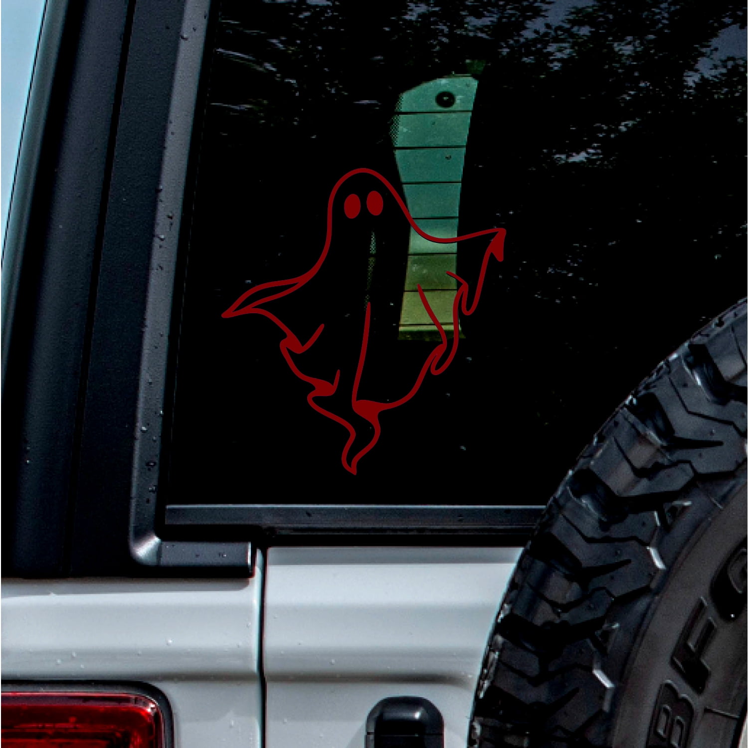(2 Pcs, Burgundy, 7'' X 7.5'') Transparent Adhesive Decal Sticker Of ...