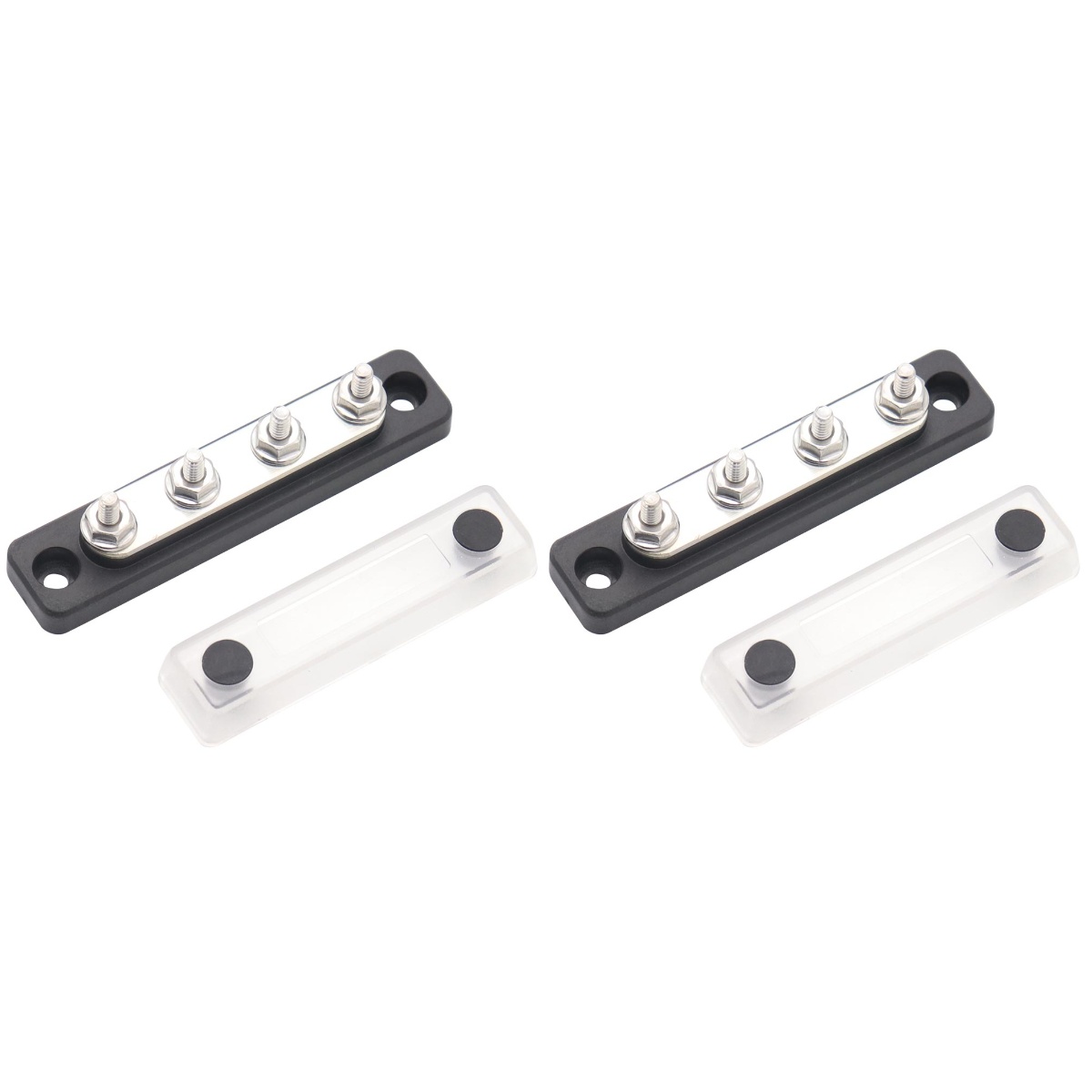 2 Pcs Busbar Junction Block Terminal Barrier Strip Terminal Power ...