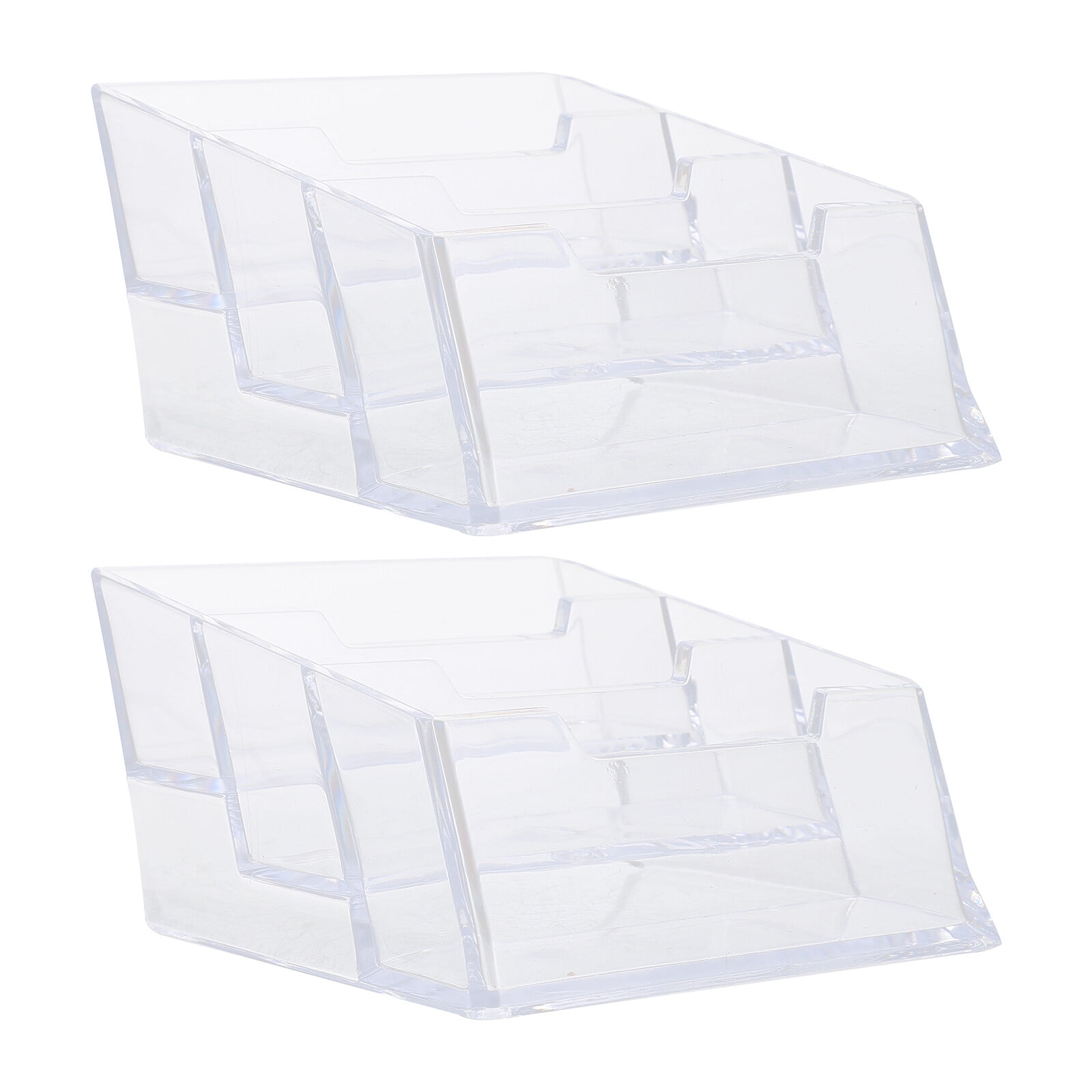 2 Pcs Business Cards Case Office Supplies Transparent Business Card ...