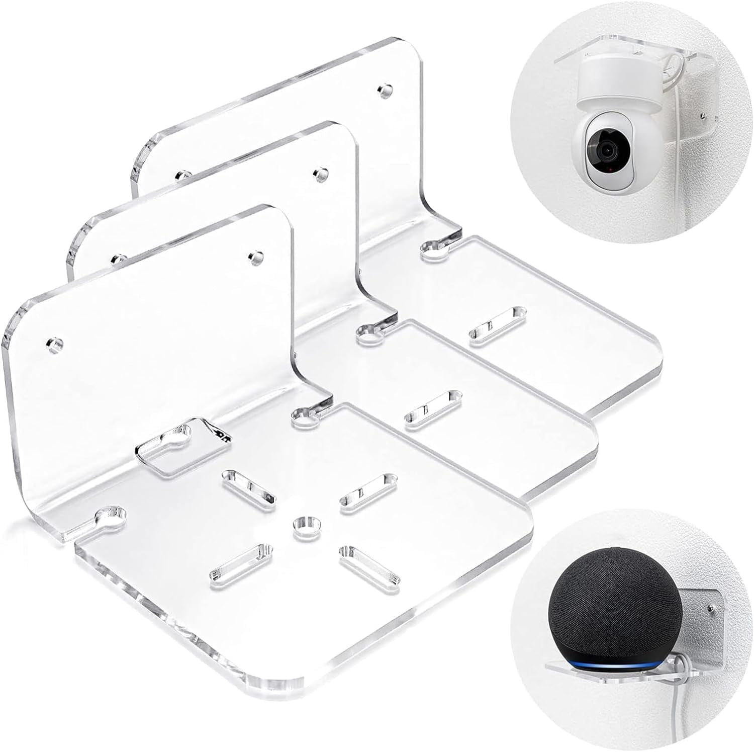 2 Pcs CCTV Camera Stand Holder Wall Mount for CCTV Security WiFi Camera ...