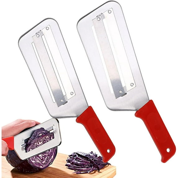 2 Pcs Cabbage Chopper Shredder - Stainless Steel Kitchen Knife for ...