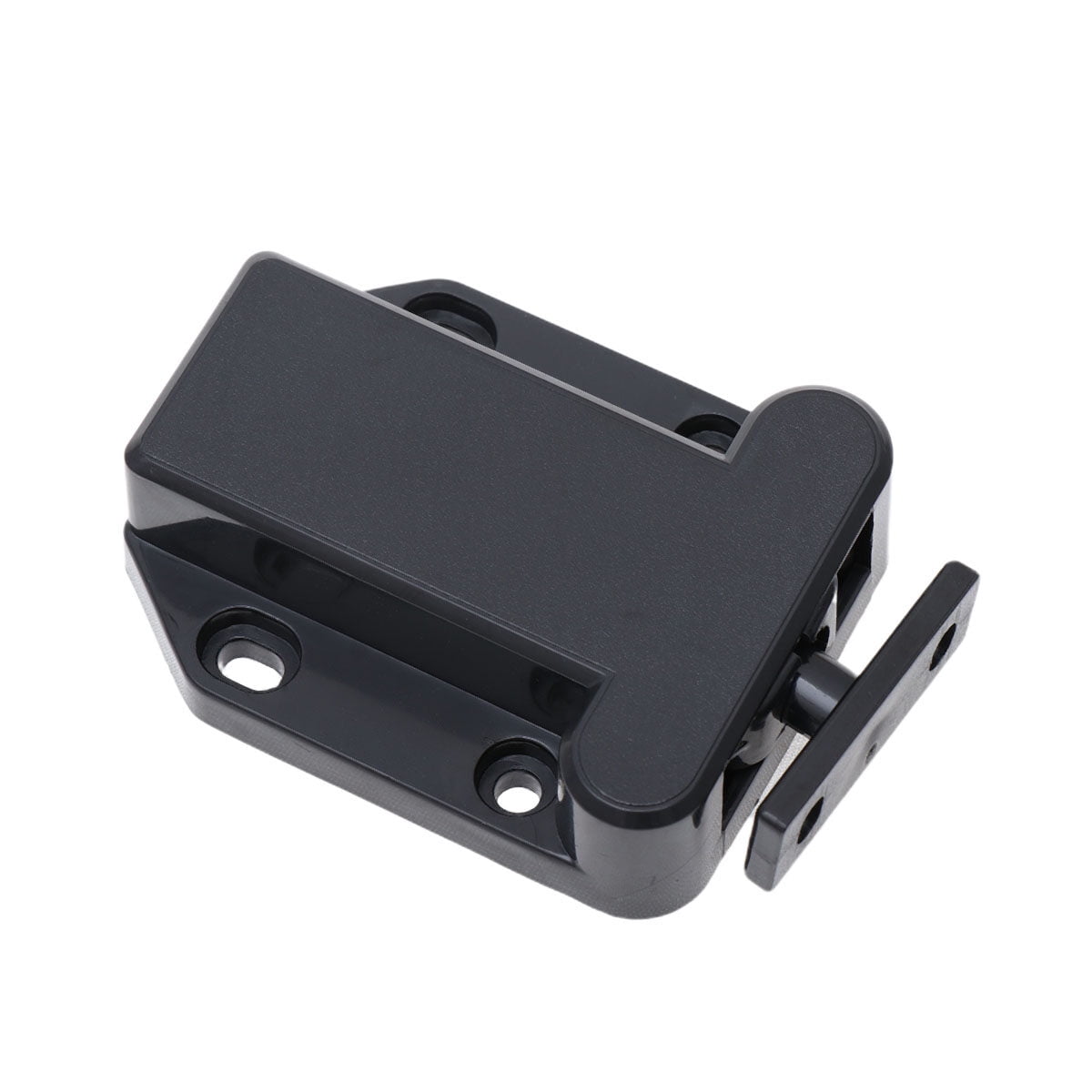 UPGRATOR Cabinet Door Latches Hardware Abs Black 2Pcs 2.7x1.7x0.7In ...