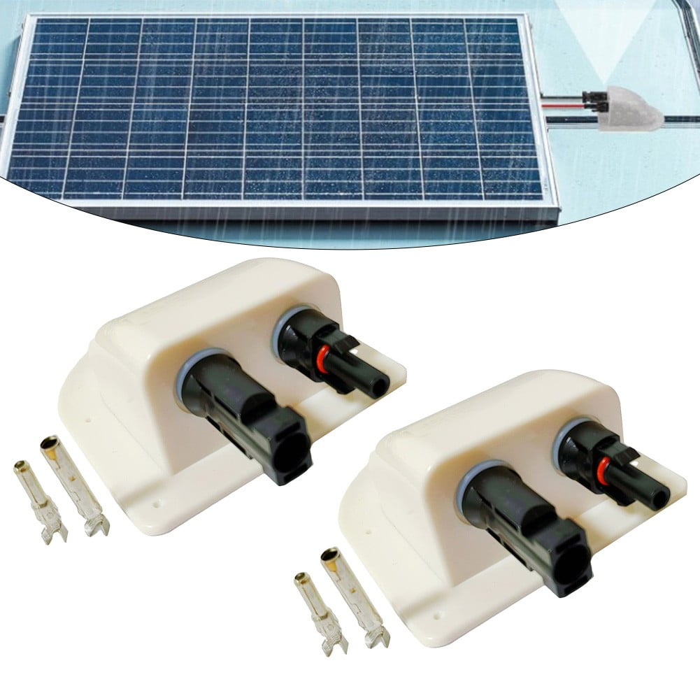 2 Pcs Cable Raceway,Waterproof Junction Box Abs Rooftop Solar Junction ...
