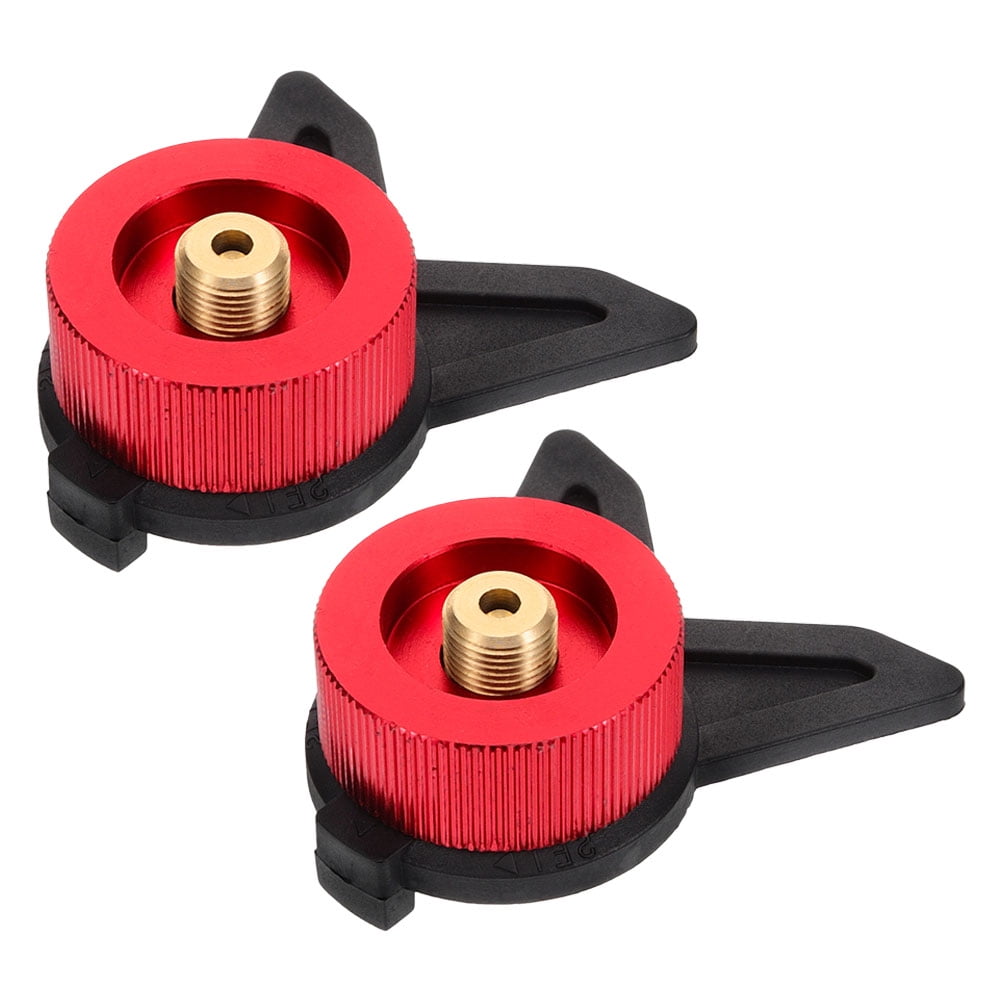 2 Pcs Camping Gas Adapter Outdoor Adapter 6.00X5.50X2.50CM Red ...
