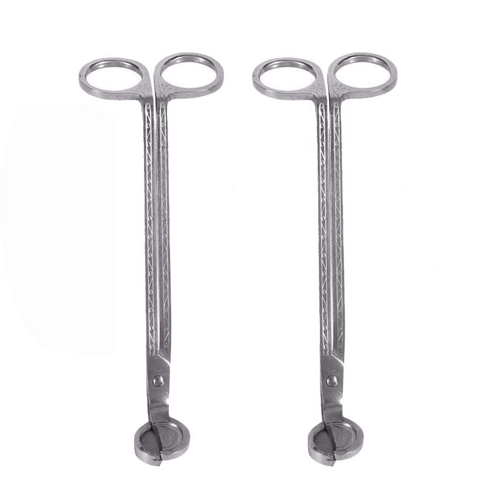 2 Pcs Candle Wick Trimmer, Wick Cutter, Steel Candle Scissor, Candle Shear Candle Care Tool for ...