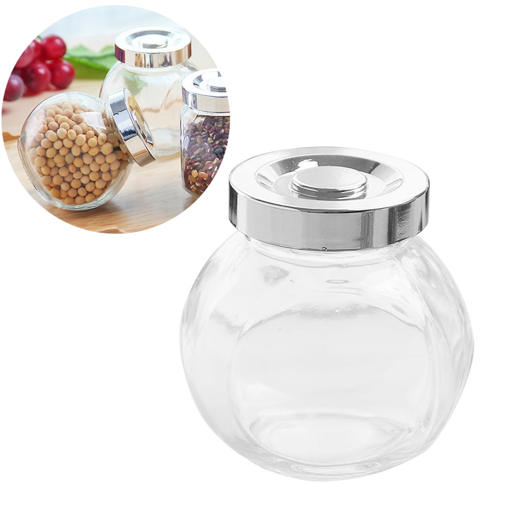 2 Pcs Spice Holder Portable Container Round Container with Lid Food ...