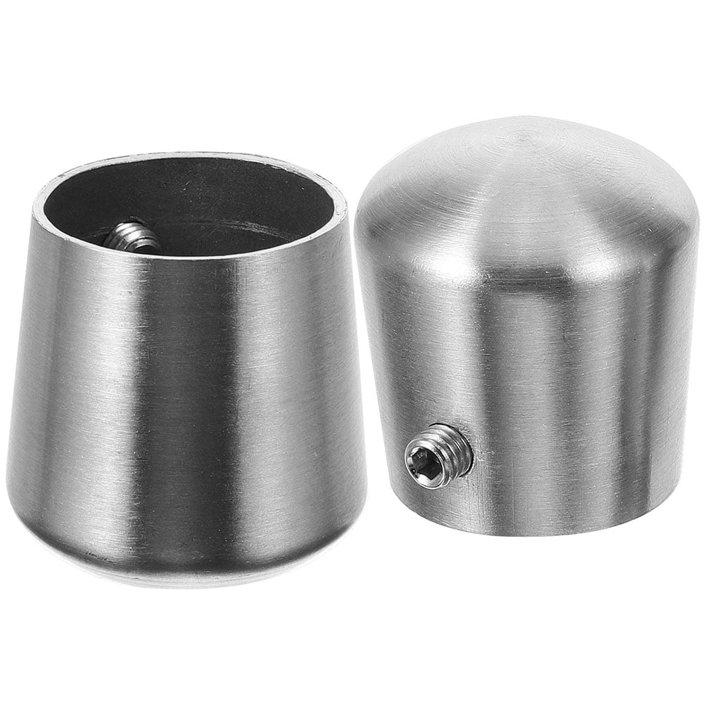 2 Pcs Caps for Pipe Tube Cover Handrail End Caps Stair Rail End Caps ...