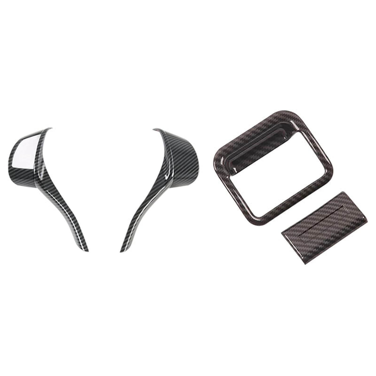 2 Pcs Car Accessories: 1 Pcs Car Steering Wheel Panel Button Cover & 1 ...
