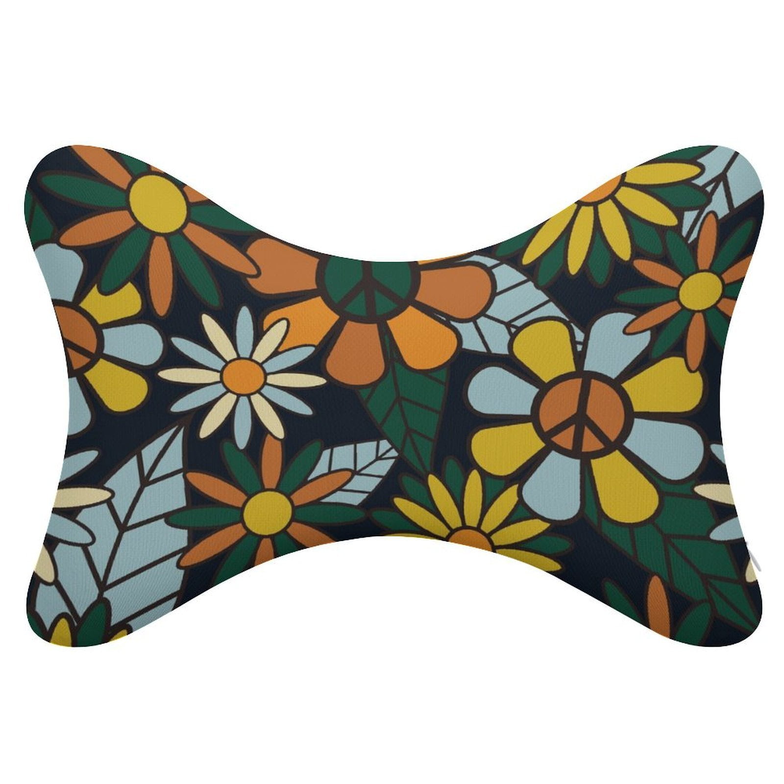 2 Pcs Car Bone Pillow 11×7.9×3.5in With Pillow Core With Zipper ...