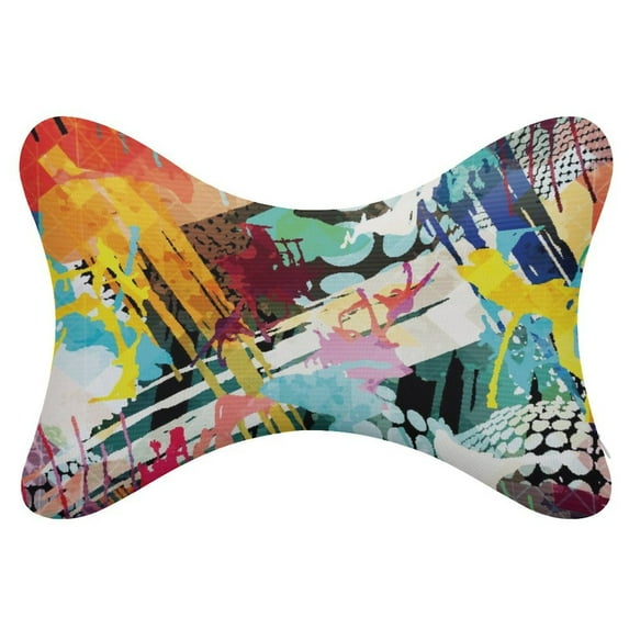 2 Pcs Car Bone Pillow 11×7.9×3.5in With Pillow Core With Zipper ...