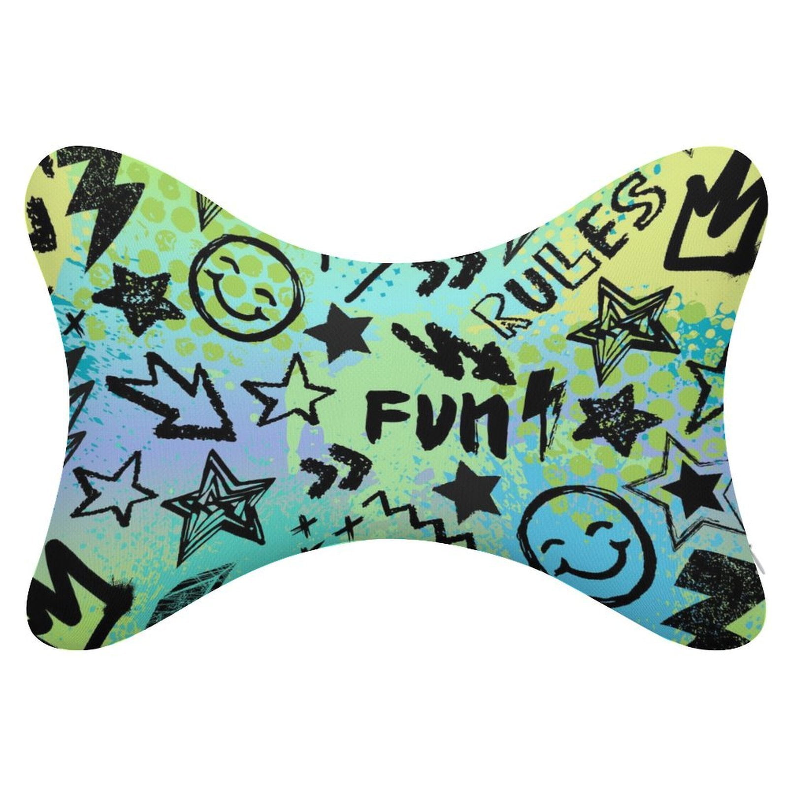 2 Pcs Car Bone Pillow 11×7.9×3.5in With Pillow Core With Zipper ...