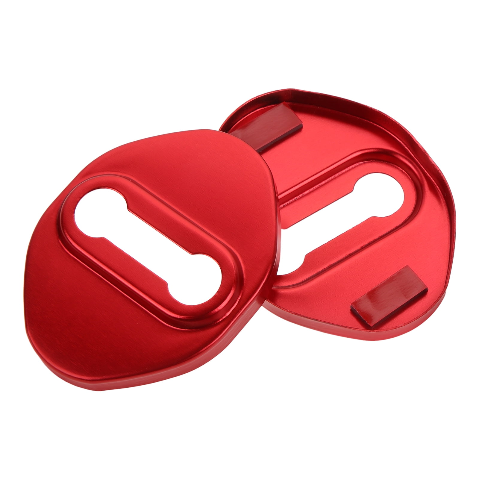2 Pcs Car Door Lock Cover Edge Guards Cars Steering Wheel Child Red ...