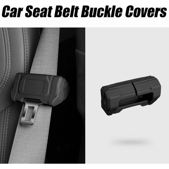 2 Pcs Car Seat Belt Buckle Covers, Anti-Scratch Silicone Car Seatbelt ...