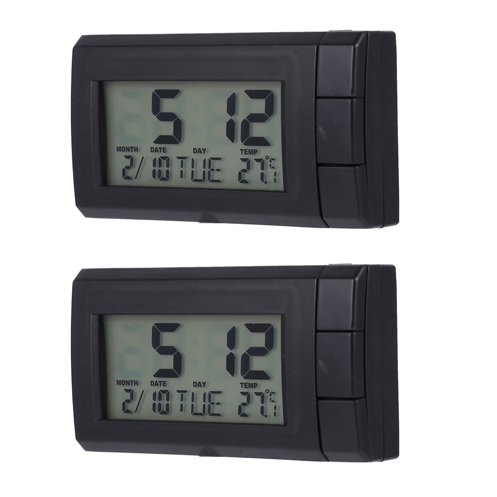 2pcs Car Clock High Precision Clock Electronic Timer Auto Interior ...