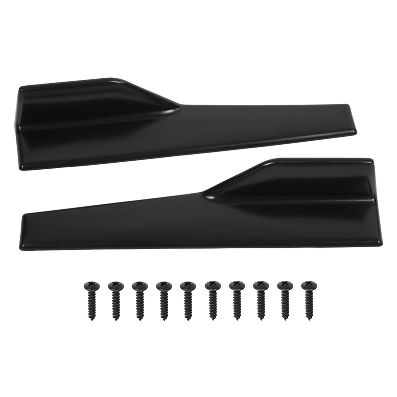 2 Pcs Car Universal Matte Black Side Skirt Rocker Splitter Winglet ...