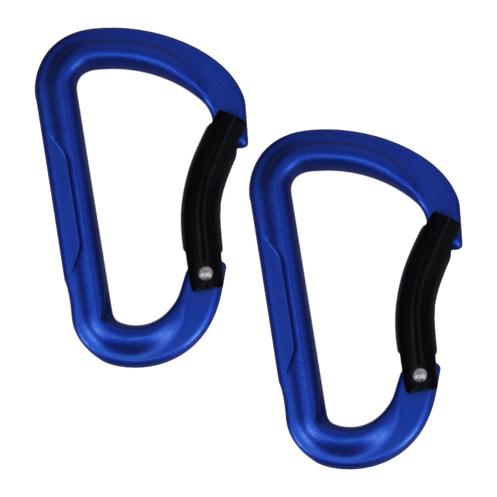 2 Pcs Carabiner Climbing Stick Carrying Hooks Clips Heavy Duty ...