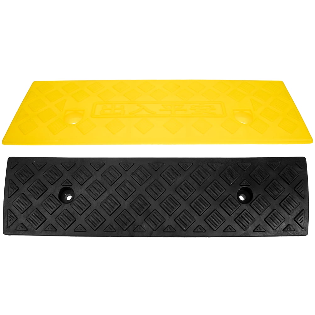 2 Pcs Cars Rubber Threshold Ramp Vehicle Ramp 3/4 Pvc Valve Slope Ramp ...