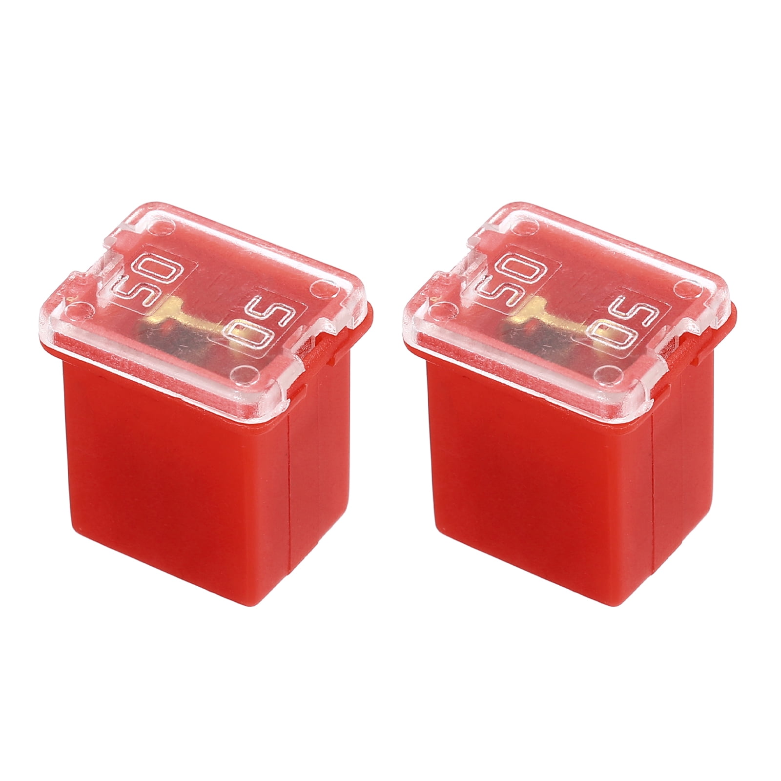 2 Pcs Cartridge Fuse, 48VDC 50A Low Profile Terminal Automotive ...