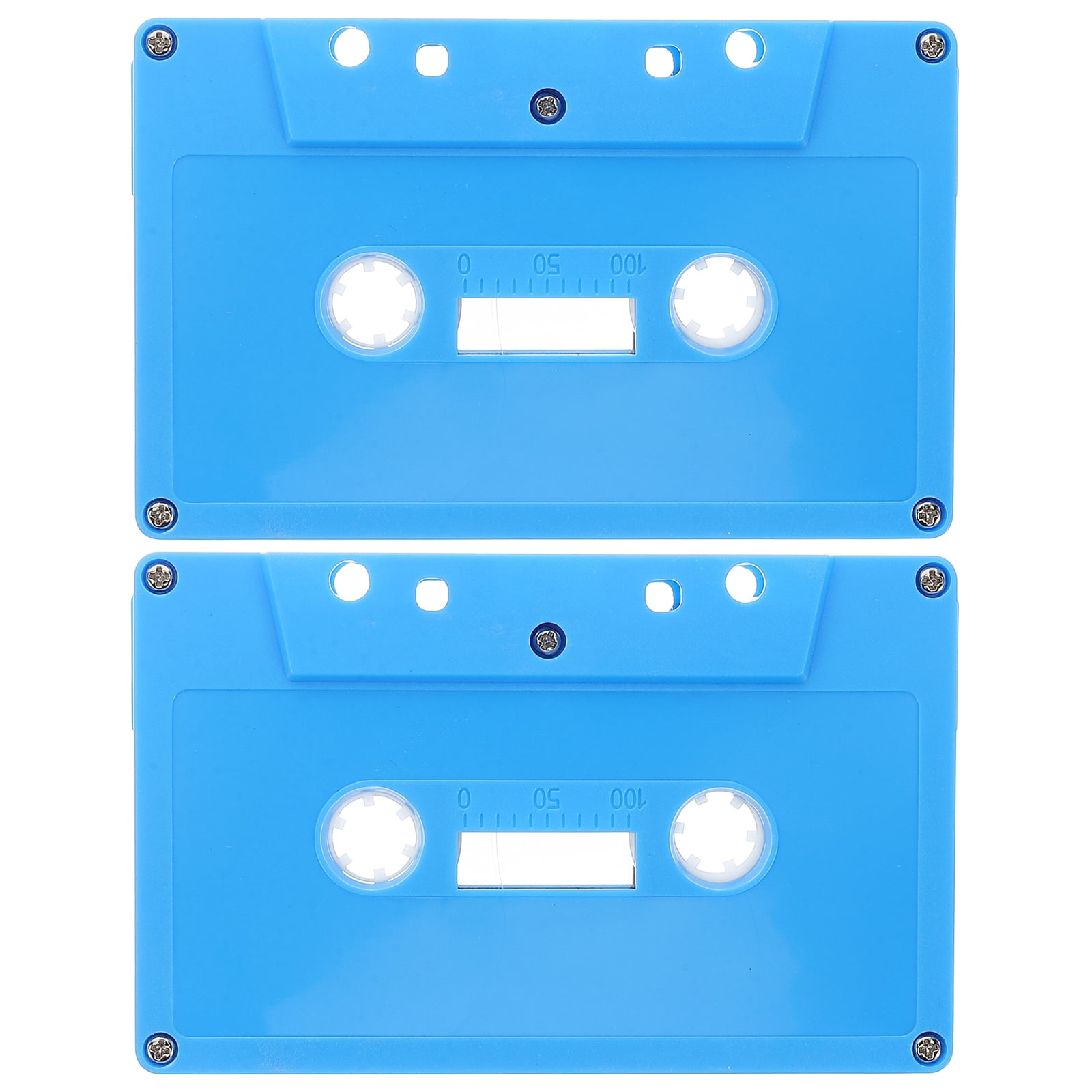 2 Pcs Cassette Music Tapes Audio Blank Color Hip Hop Sky-blue - Walmart.com