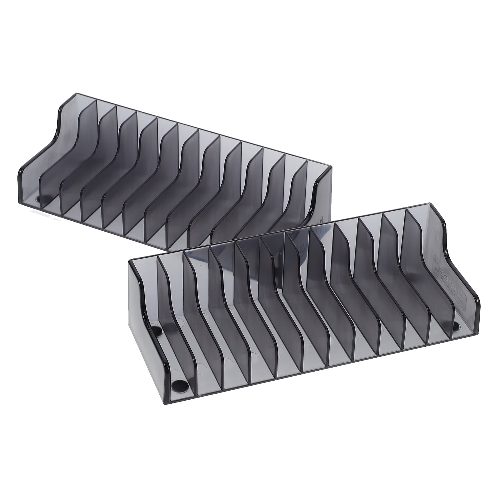 2 Pcs Cassette Storage Rack Cd Shelf Trading Cards Dish Tabletop Game ...