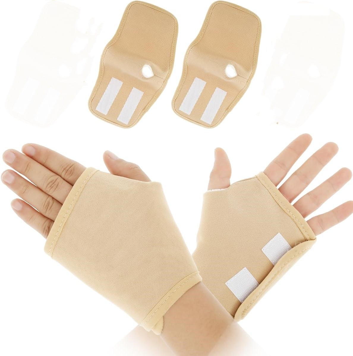 2 Pcs Castor Oil Pack Wrap Kit for Wrist, Reusable Castor Oil Compress ...