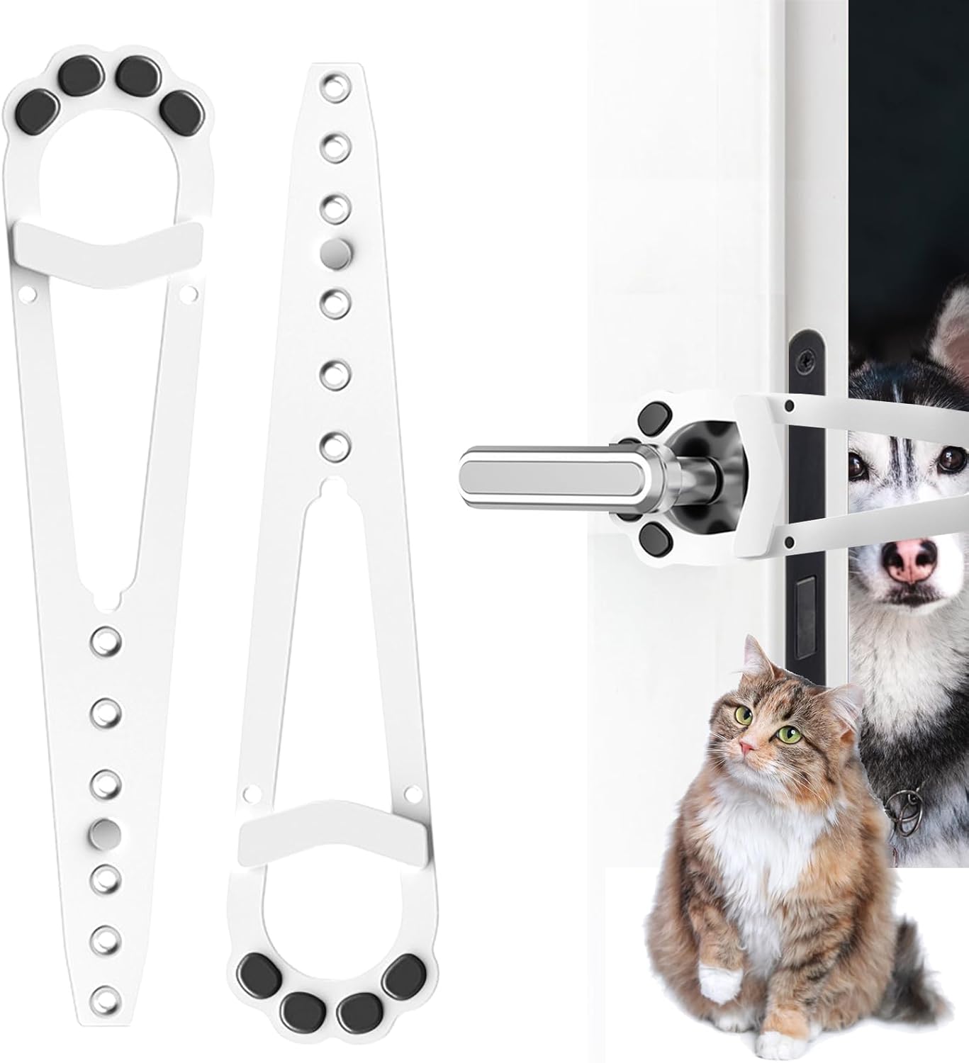 2 Pcs Cat Door Latch, Cat Door Stopper Pet Door Latch to Keep Dog Out ...