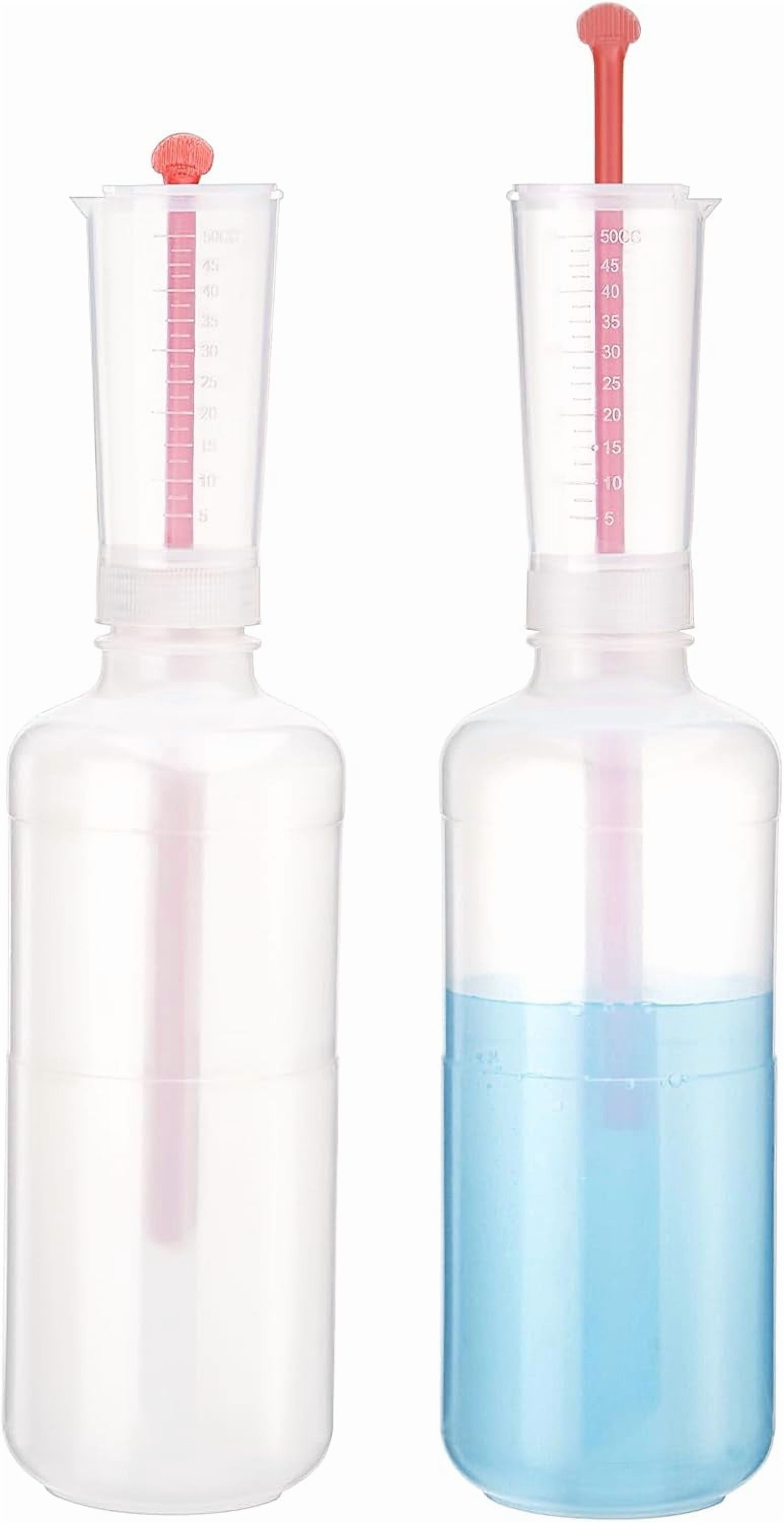 2 Pcs Catalyst Dispenser Bottle 500ml with Measuring Cups, Adjustable ...