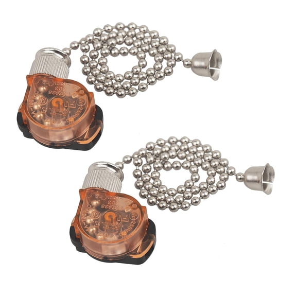 2 Pcs Ceiling Fan Light Switch, E87438 Fan Lamp Switch with 11" Beaded ...