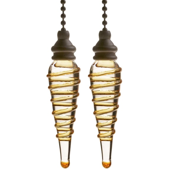 2 Pcs Ceiling Fan Pull Chain Set Decorative Fan Pull Chain Ornament ...