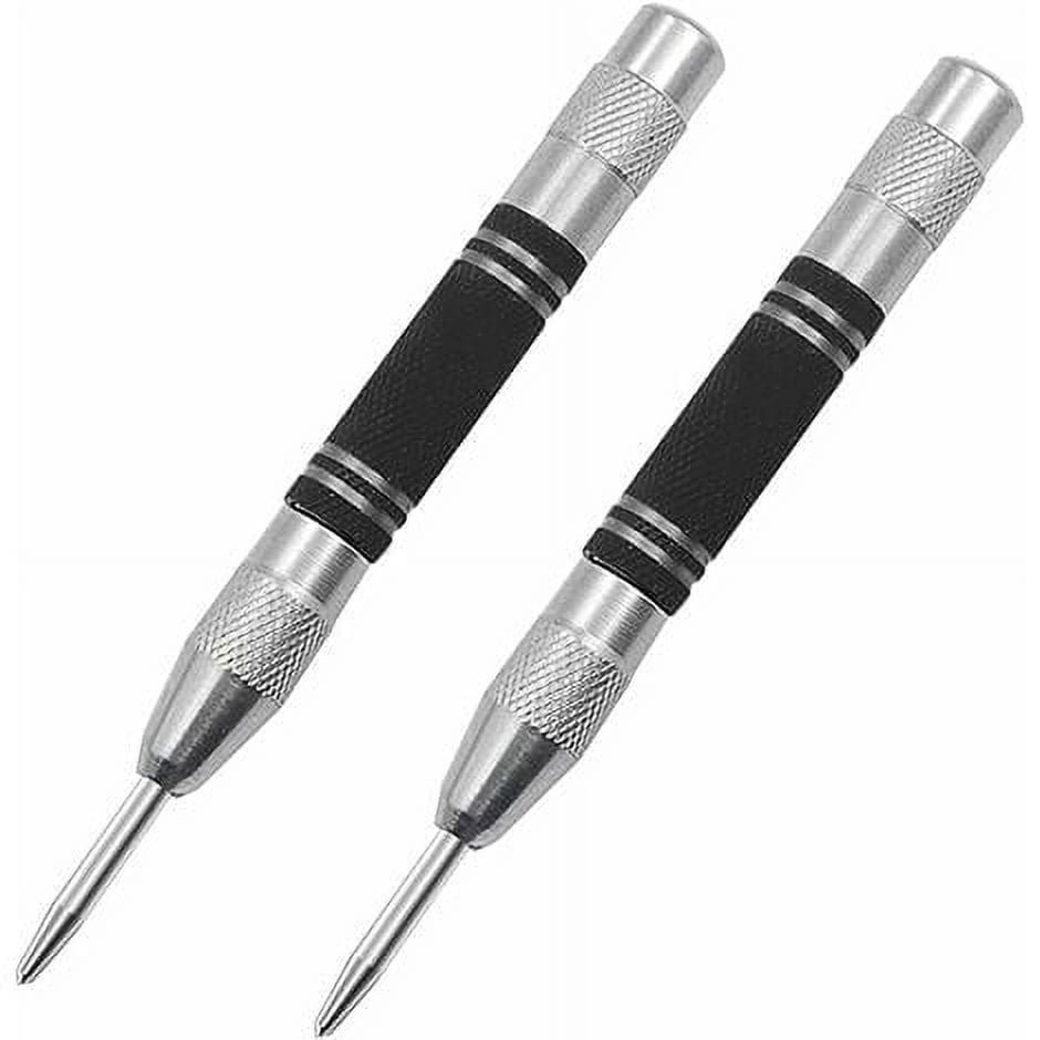 2 Pcs Center Punch, Spring Loaded Center Punches 5 Inch Automatic with ...
