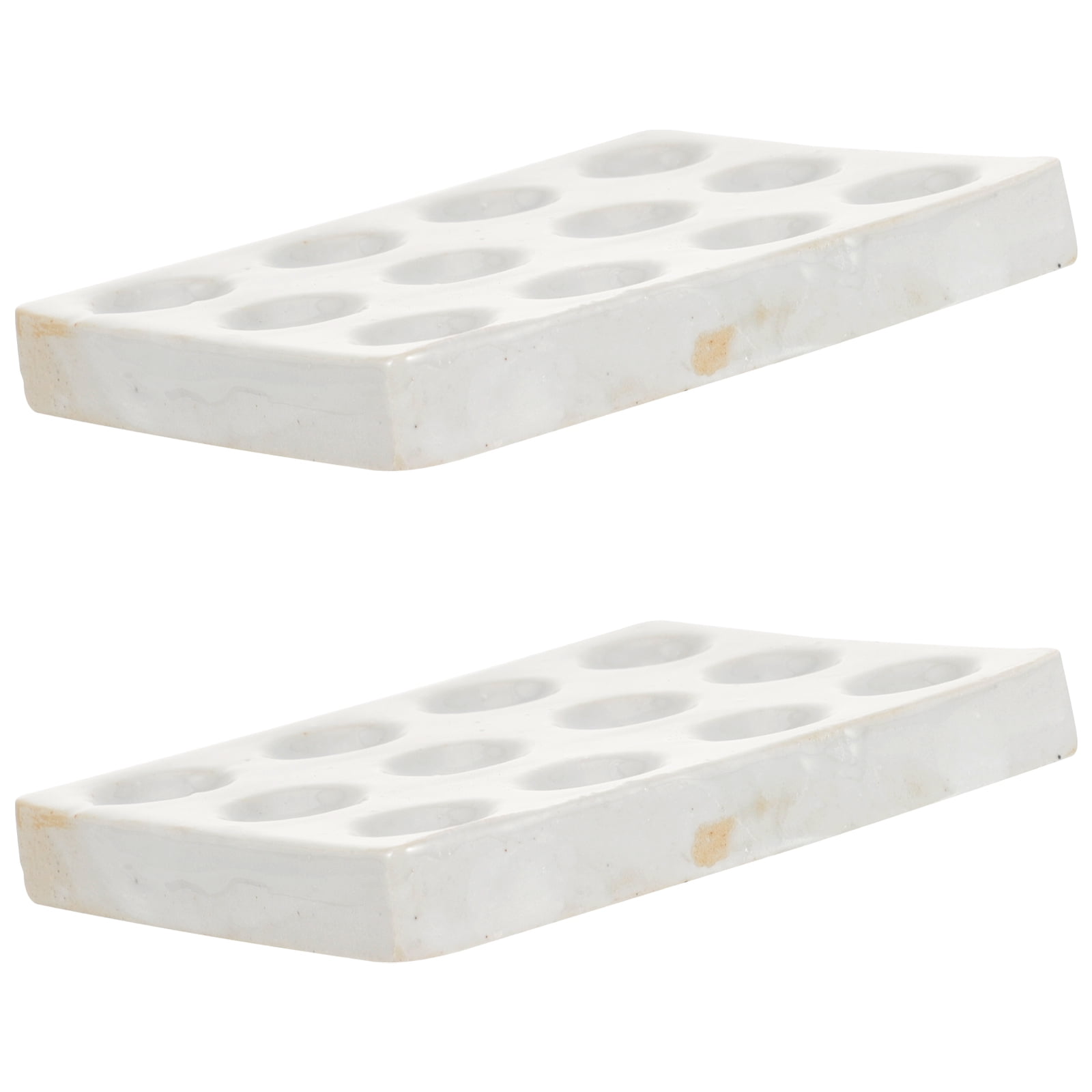 2 Pcs Ceramic Reaction Plate Scientific Spot Notebooks for Chemical ...