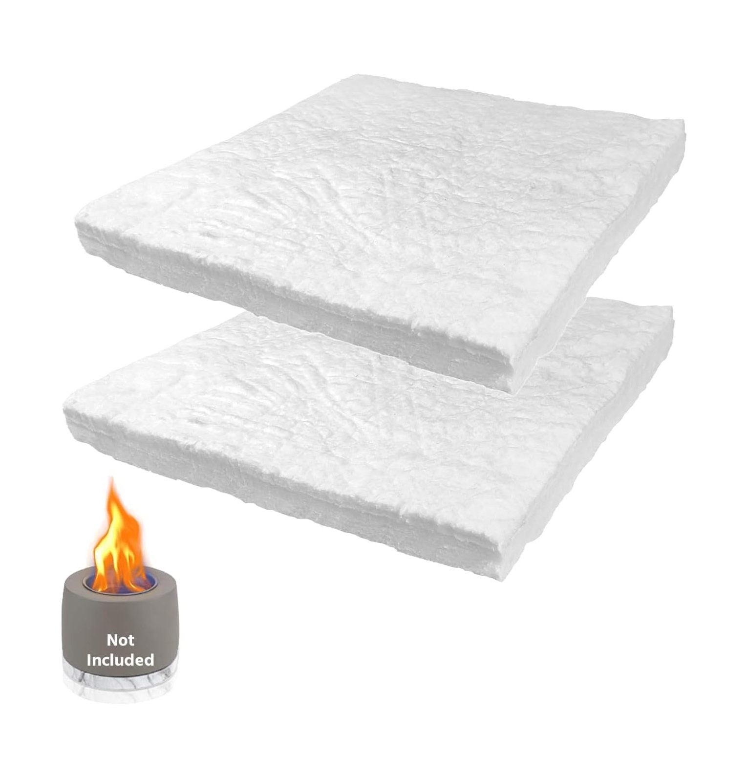 2 Pcs Ceramic Wool to Extend Burn Time – Ceramic Wool Wick Sponge ...