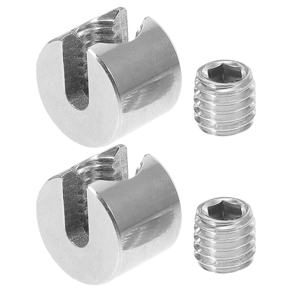 2 Pcs Chain Necklace Throttle Cable Clamp Wire Rope Chuck - Walmart.com
