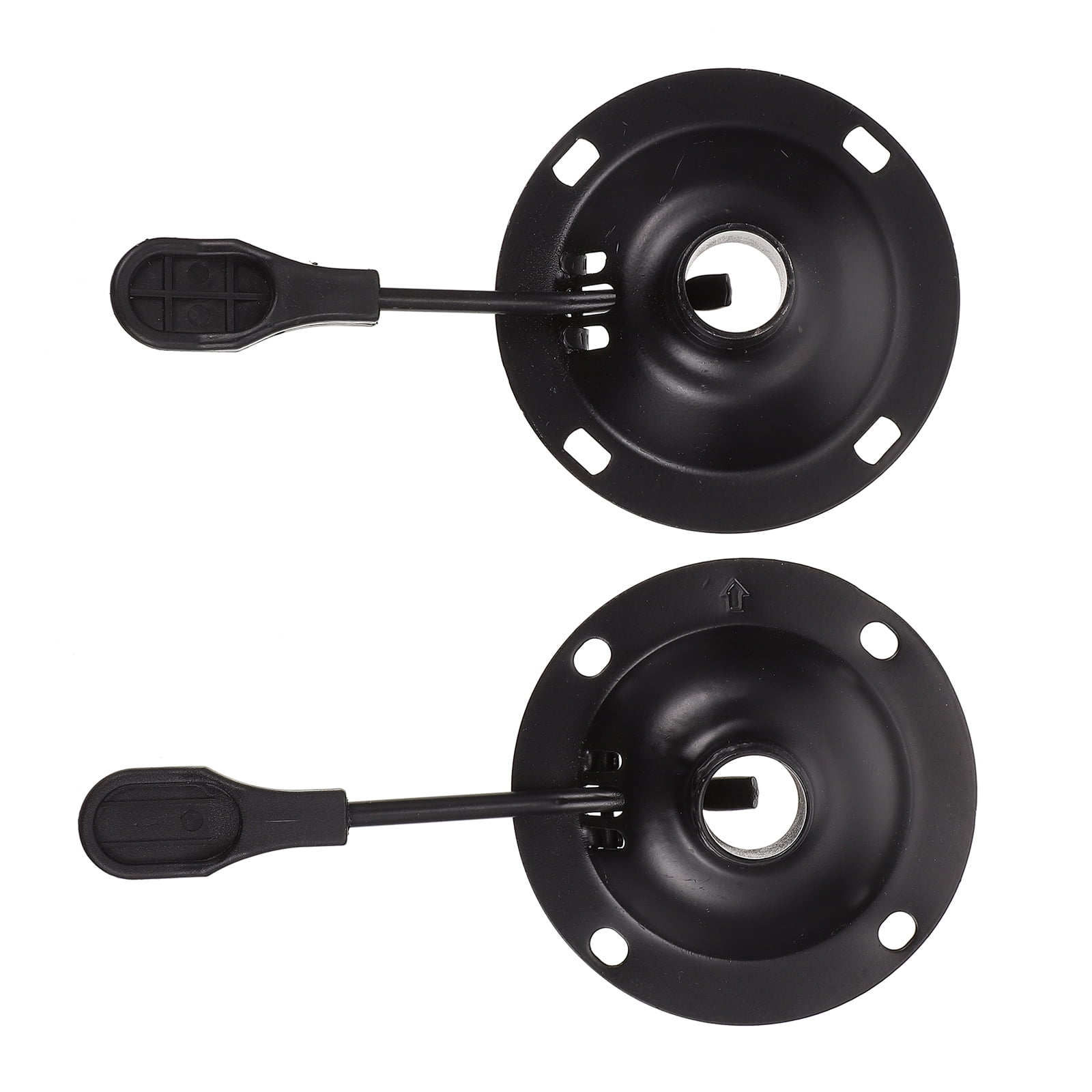 2 Pcs Chair Chassis Spindle Round Tray Turntable Stand Black - Walmart.com
