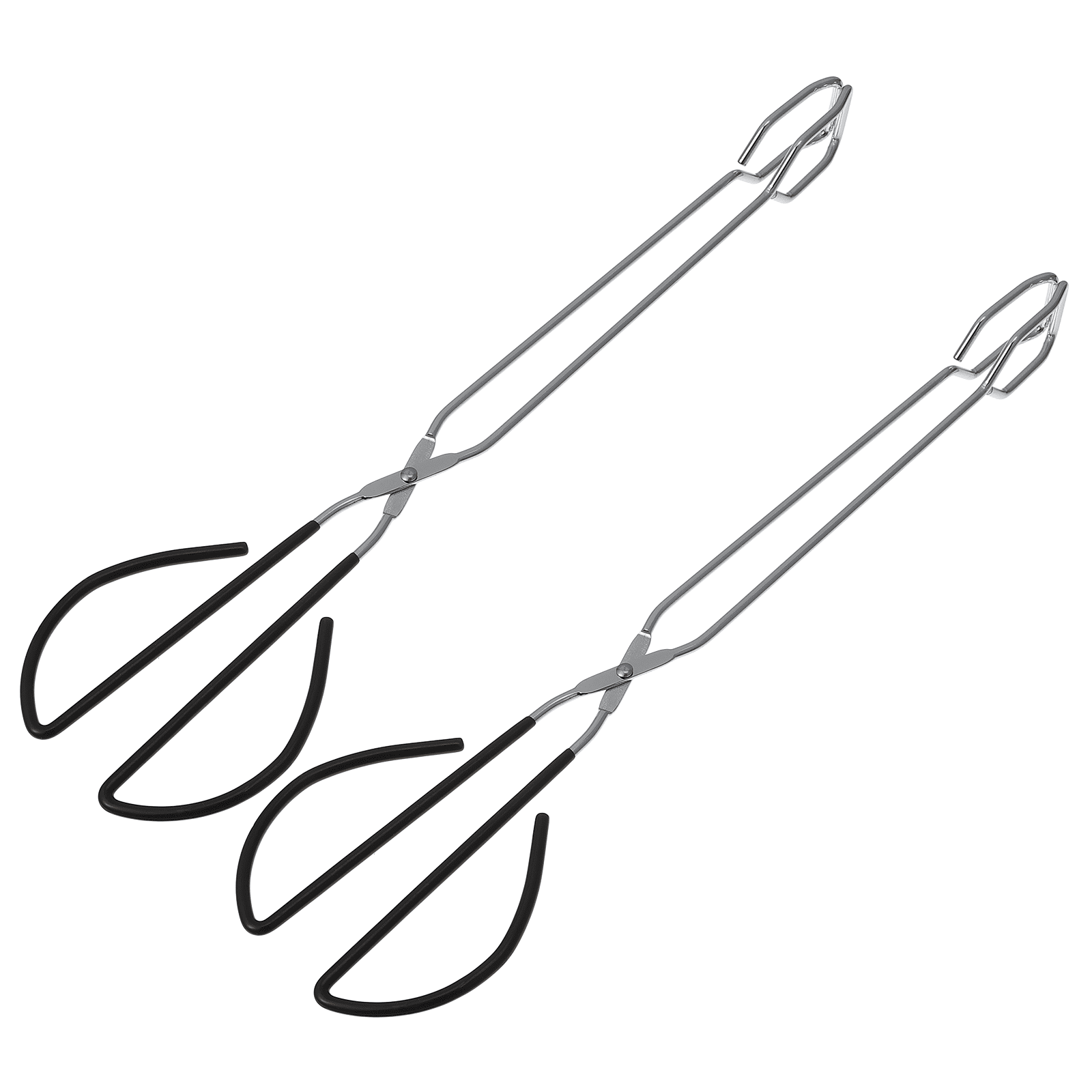 2 Pcs Charcoal Clip Stainless Steel Steak Tong Fish Pliers Tweezers ...
