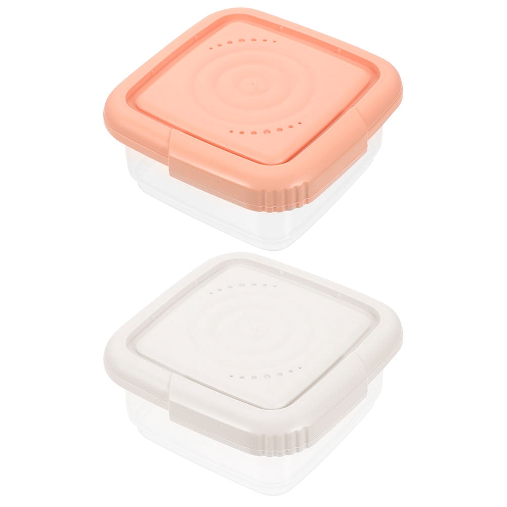 WOFASHPURET Cheese Storage Container Assorted Color 2Pcs 4.3X4.3X2In ...