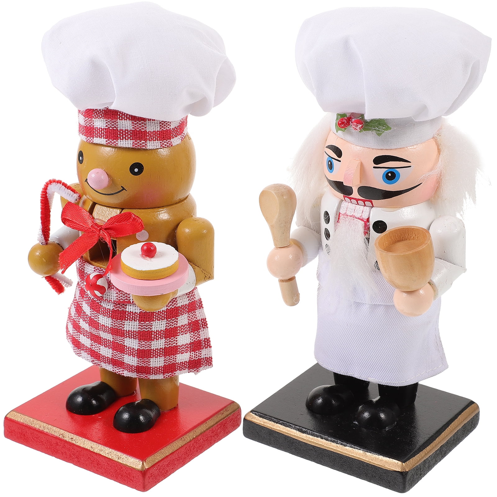 2 Pcs Chef Nutcracker Countdown to Christmas Giant Eye-catching ...