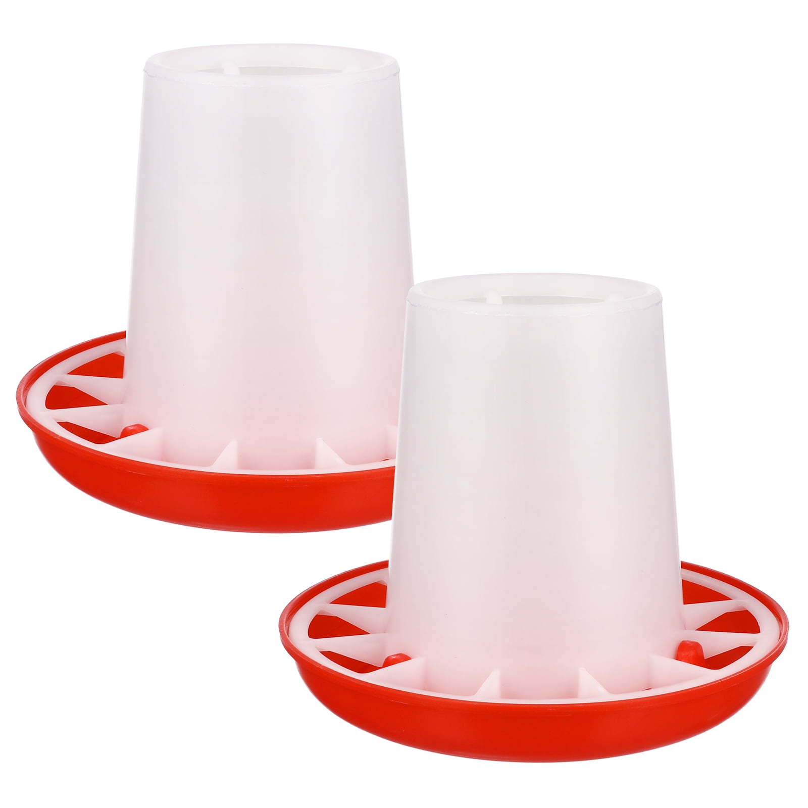 2 Pcs Chicken Coop Holder Trough Portable Feeder Easy to Clean Baby ...