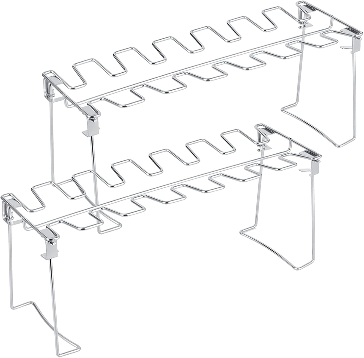 2 Pcs Chicken Leg Wing Grill Rack Stainless Steel BBQ Chicken ...