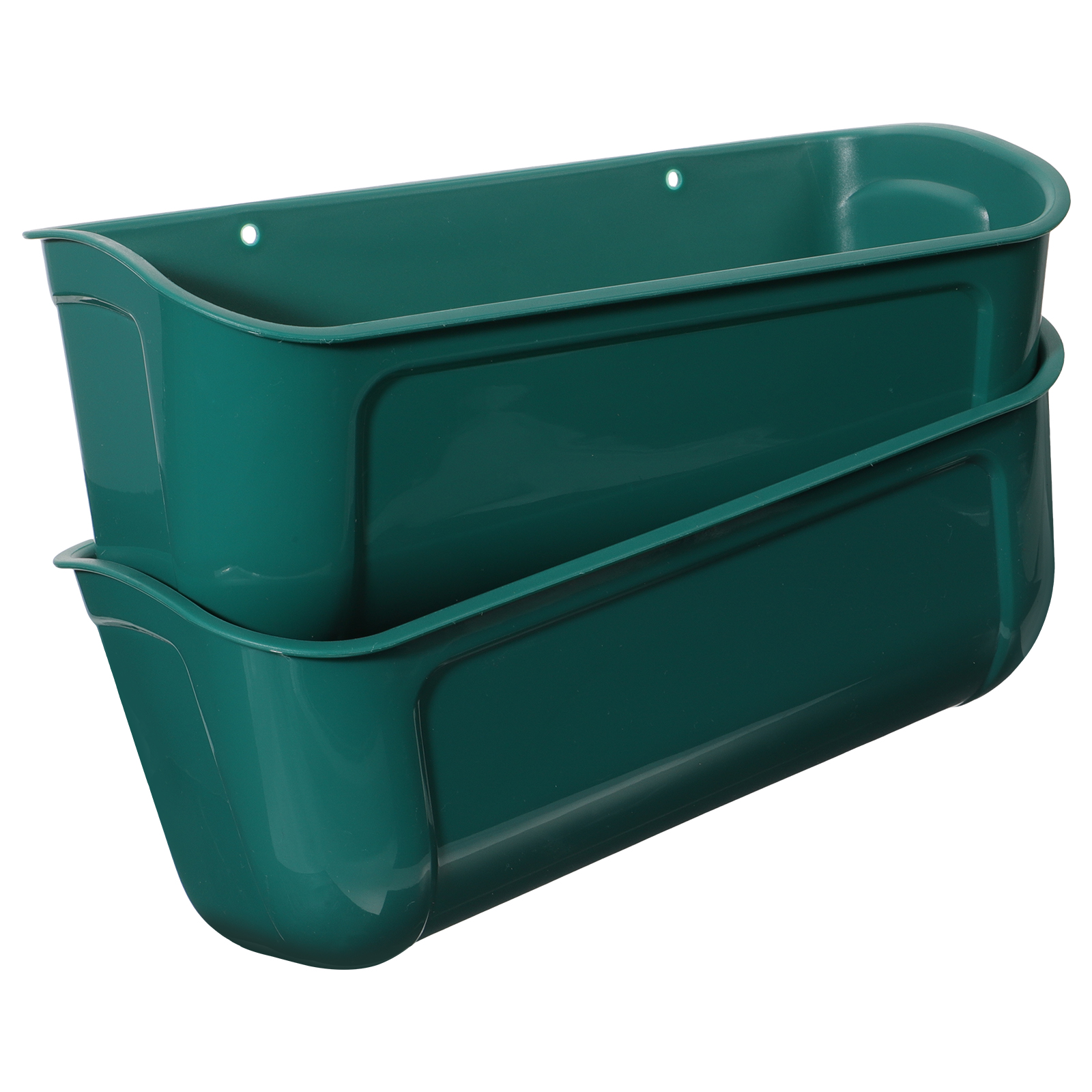 2Pcs Mountable Livestock Feeding Trough Multi Function Poultry Feeder ...