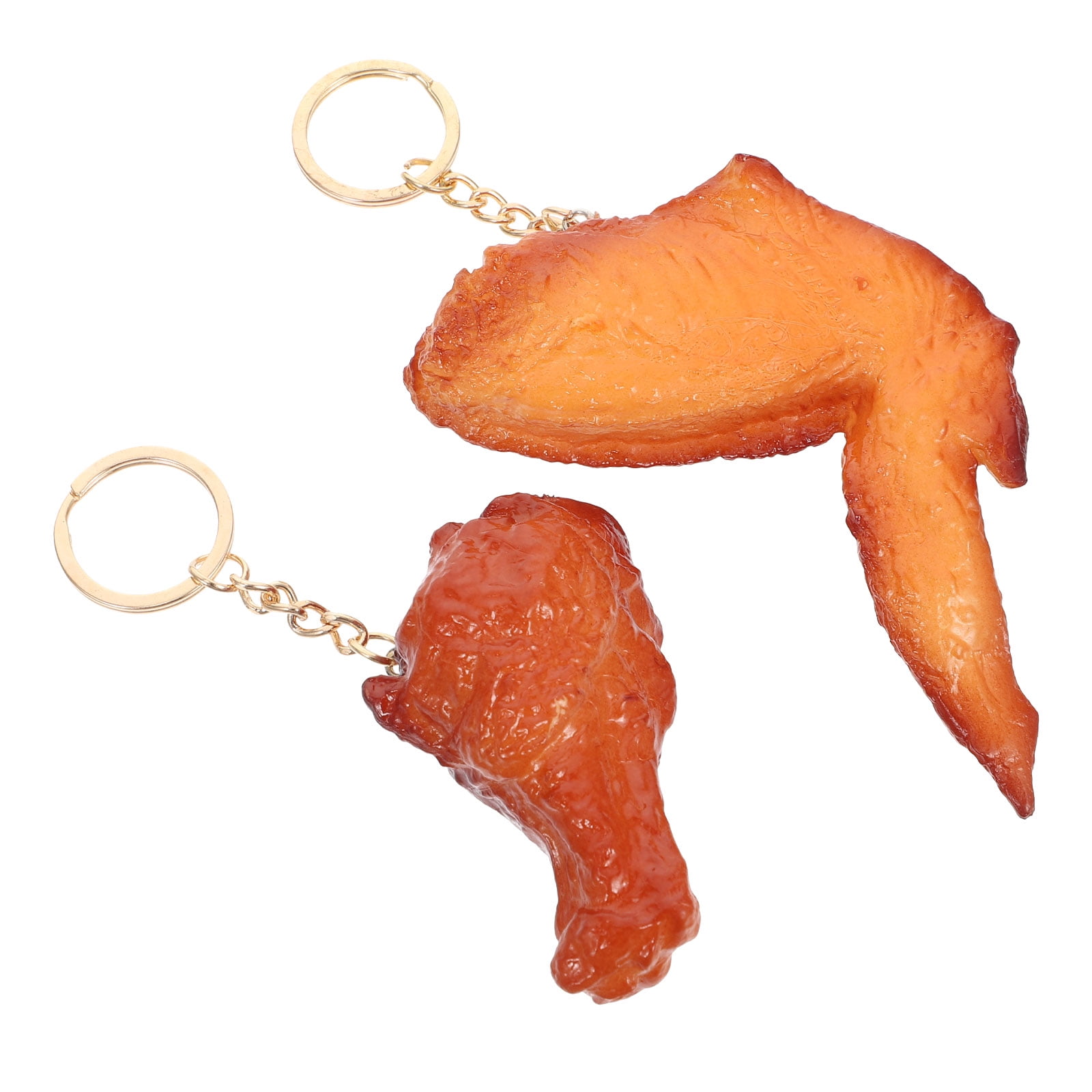 2 Pcs Chicken Wing Prop Plastic Wings Keyring Keychain - Walmart.com