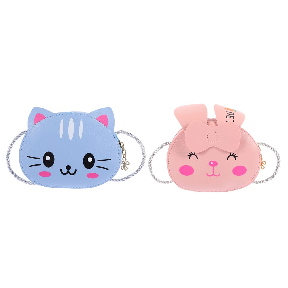 2 Pcs Children's Bags Outdoor Crossbody Kid Kids Storage Leather ...