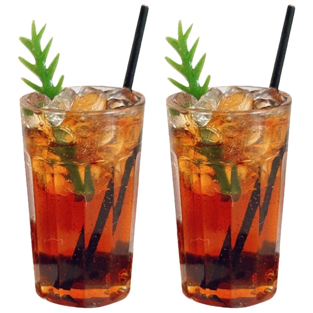 2 Pcs Children’s Toys Mini Coffee Props Food Pretend Play Doll House ...