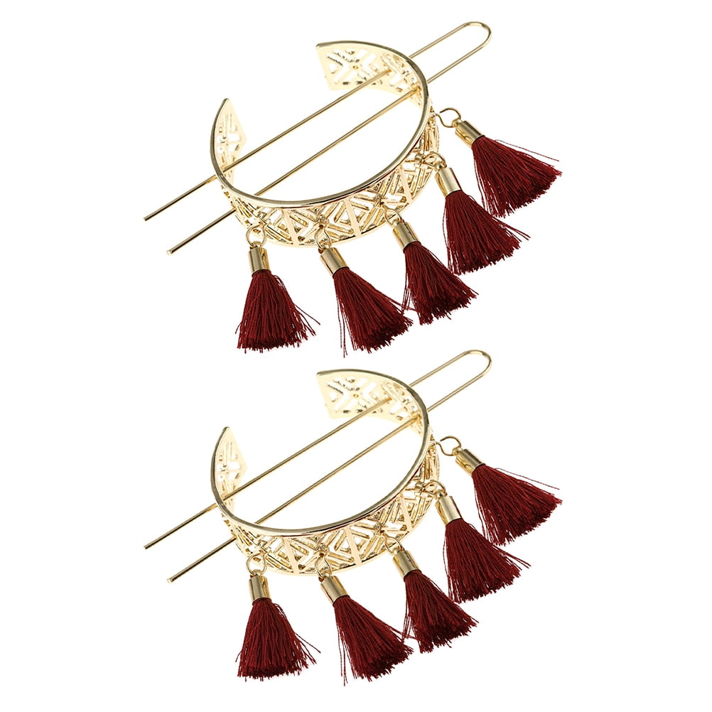 2 Pcs Chinese Hair Clips and Vintage Roll Hairpin - Walmart.com